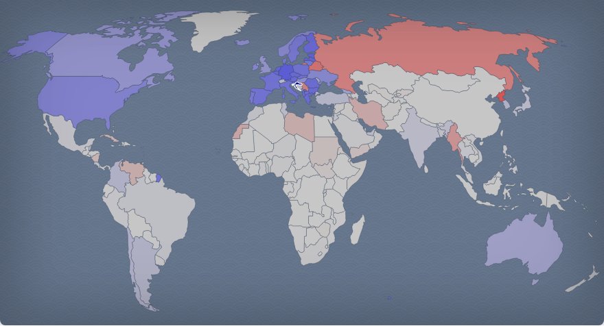 Croatia — Geopolitical Relations Map | Mapdis