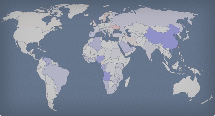 Equatorial Guinea - Global Relations Map | Mapdis