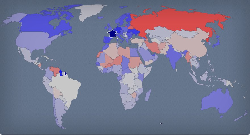 France - Global Relations Map | Mapdis