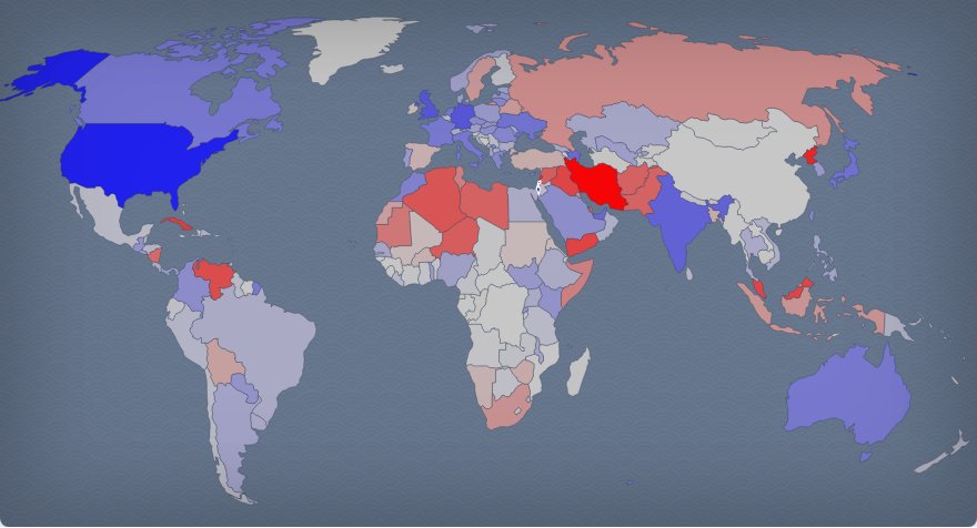 Israel — Geopolitical Relations Map | Mapdis