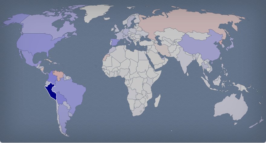 Peru - Global Relations Map | Mapdis